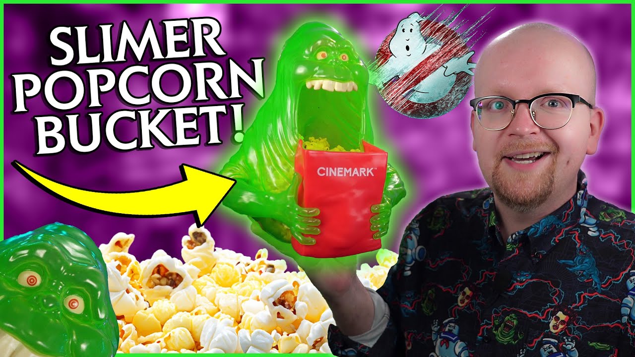 Ghostbusters: Frozen Empire Slimer Popcorn Bucket - YouTube