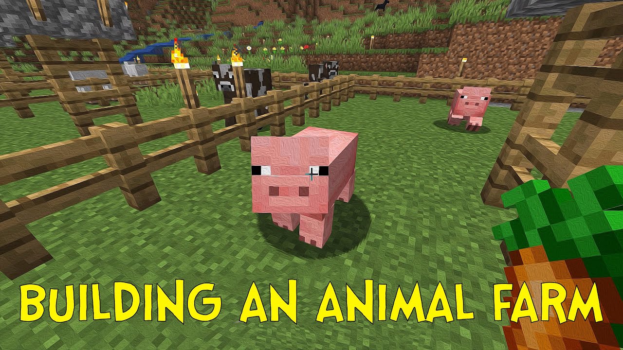 BUILDING AN ANIMAL FARM! - Minecraft - Episode 5 - YouTube