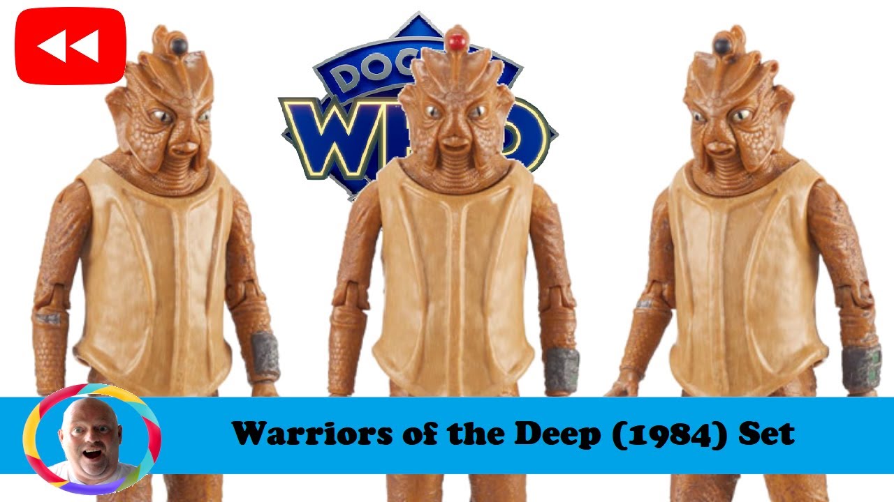 Dr Who Warriors of the Deep Figure Set Review - YouTube