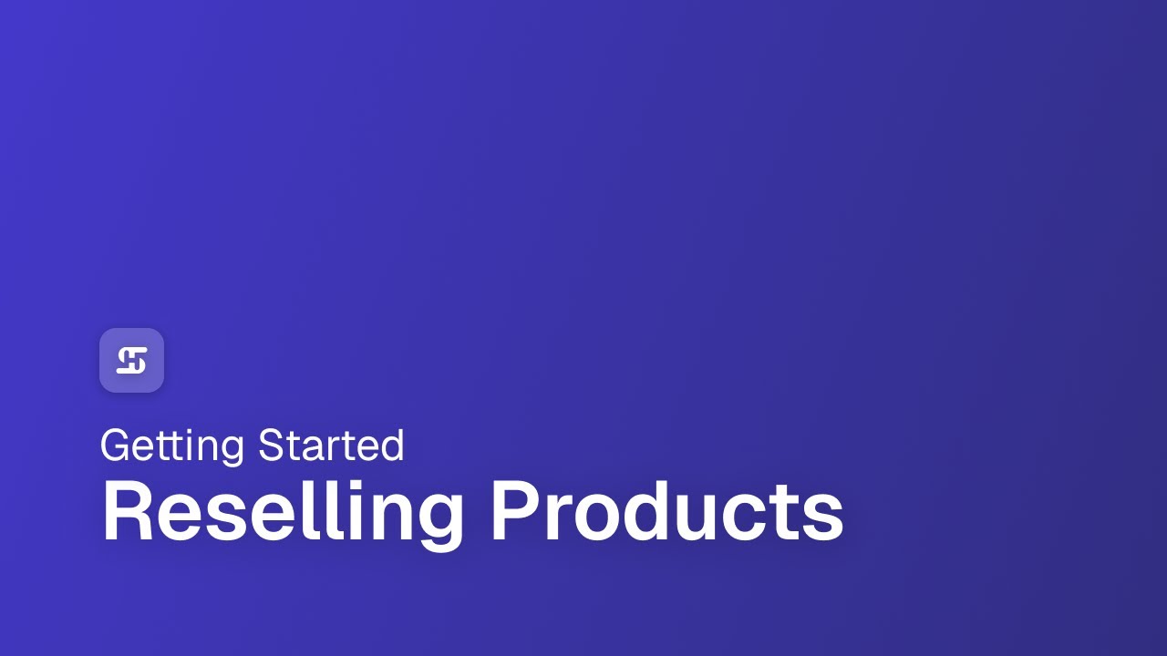 Getting Started // Reselling Products - YouTube