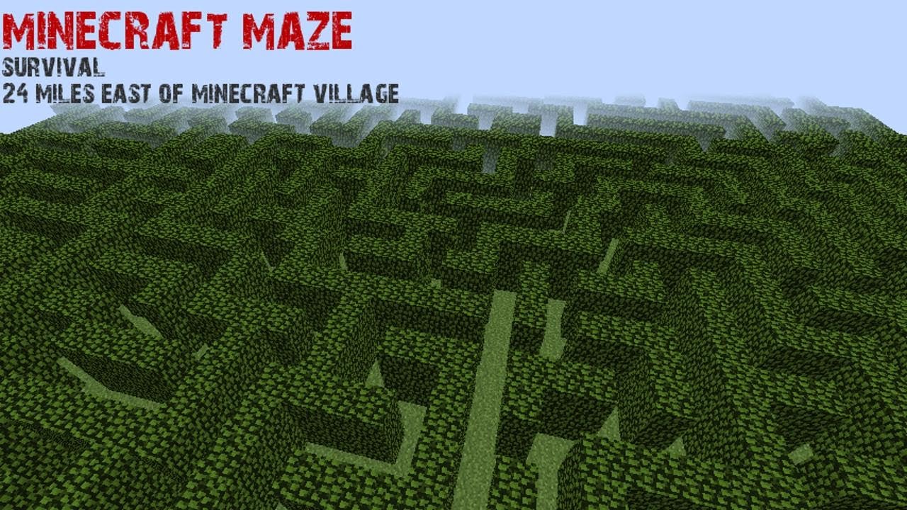 Creating a Maze in Minecraft - YouTube