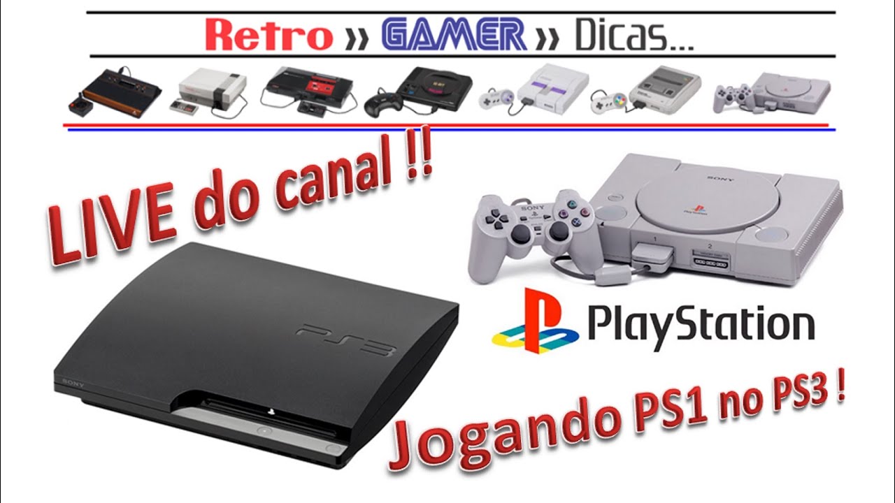 Live ! Direto do PS3 - jogando PLAYSTATION 1 ! - YouTube