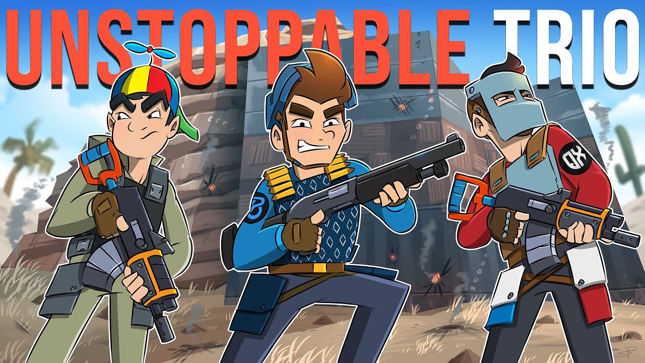 We Built a ROCK BASE on a CLAN'S DOORSTEP - Rust (ft. qaixx, Shacky ...