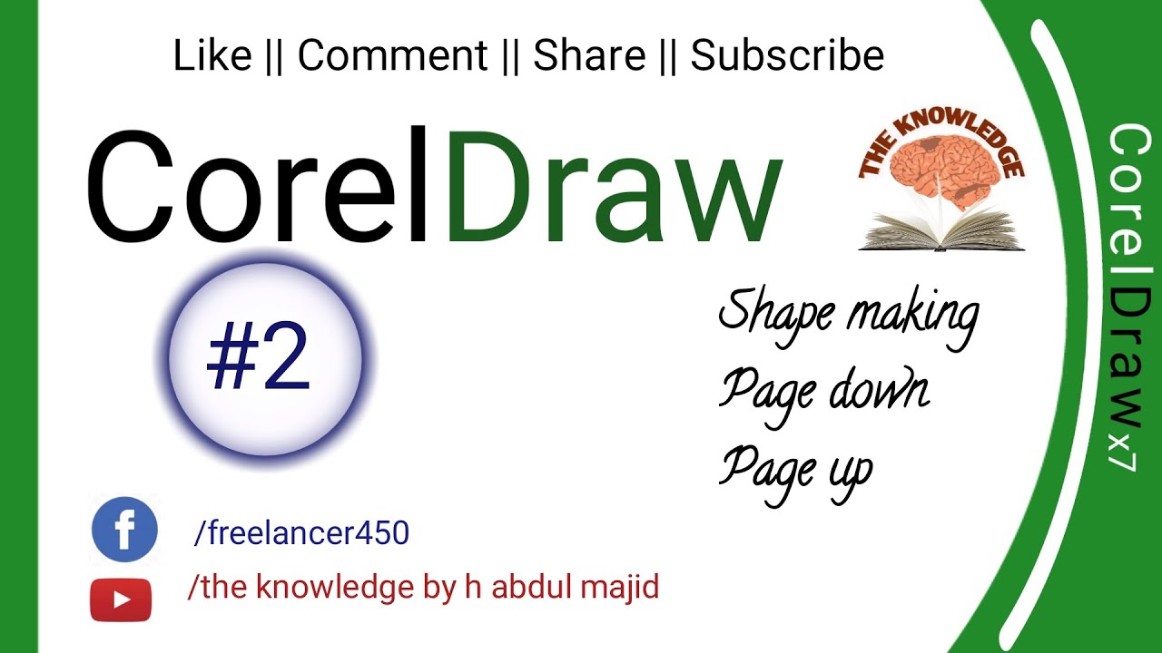 How we can use CorelDraw? tutorial step by step for beginner day #2||H ...