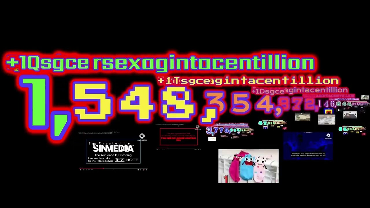 Numbers 1 to 1 Quinsexagintacentillion (165/200) Ducentillion - YouTube