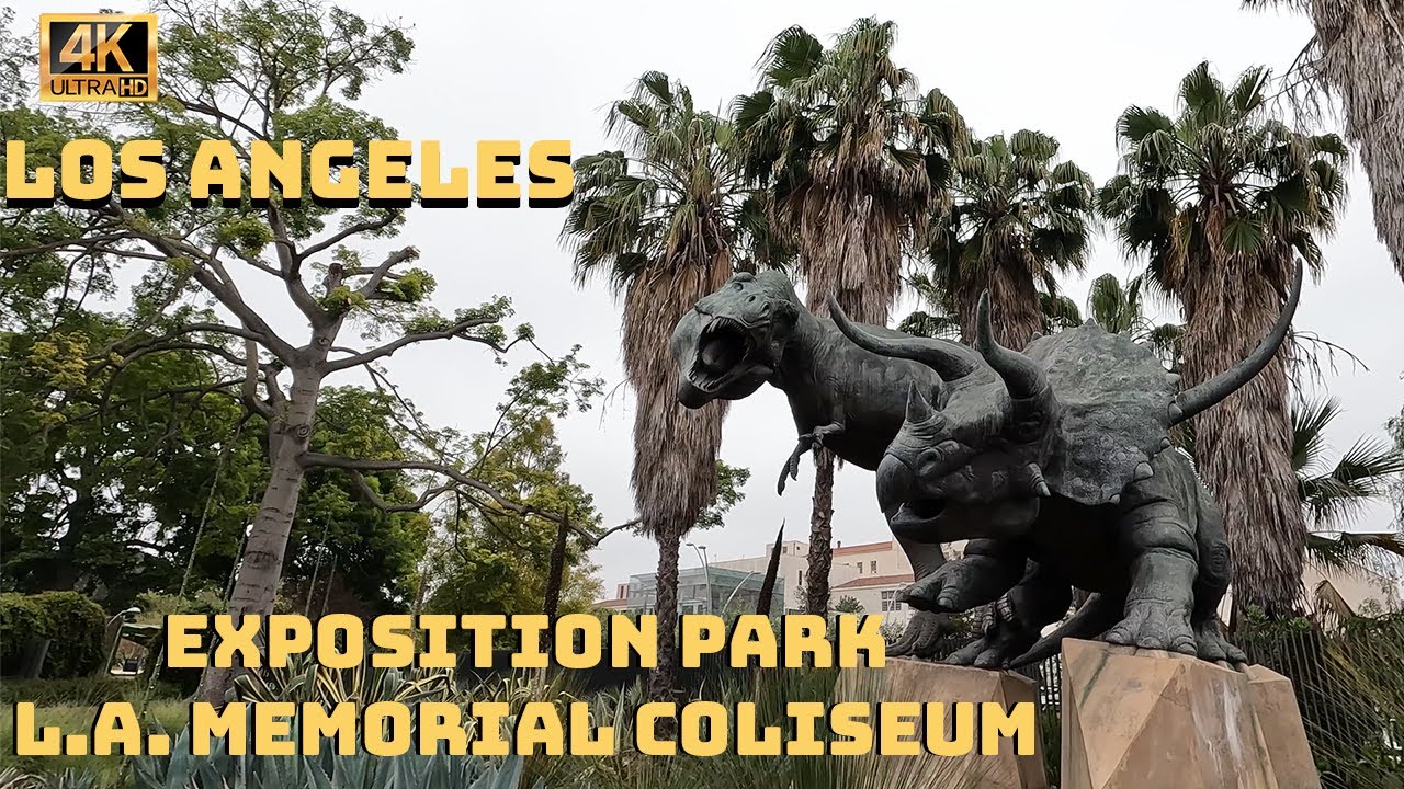 [4K] Los Angeles - Exposition Park and Coliseum - YouTube