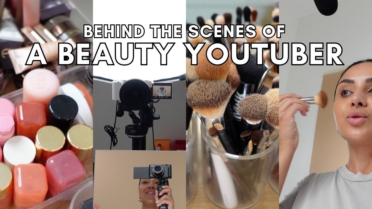 VLOG - Reality Of A Beauty Youtuber! Filming set up and creating a ...