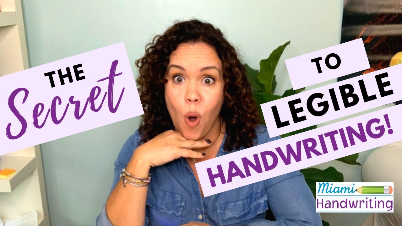 The Secret to Legible Handwriting - YouTube