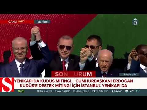 Cumhurbaşkanı Erdoğan Yenikapı miting alanına geldi