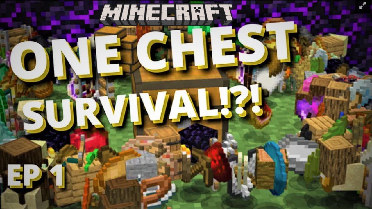 Minecraft one chest mod ! first day gameplay.#1 - YouTube