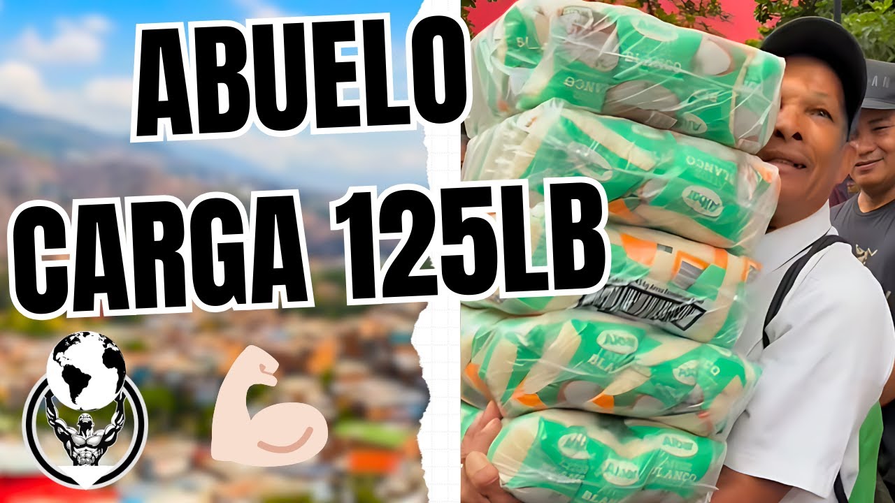 Abuelo carga 125 libras en los brazos😱 Mundo Extremo - YouTube
