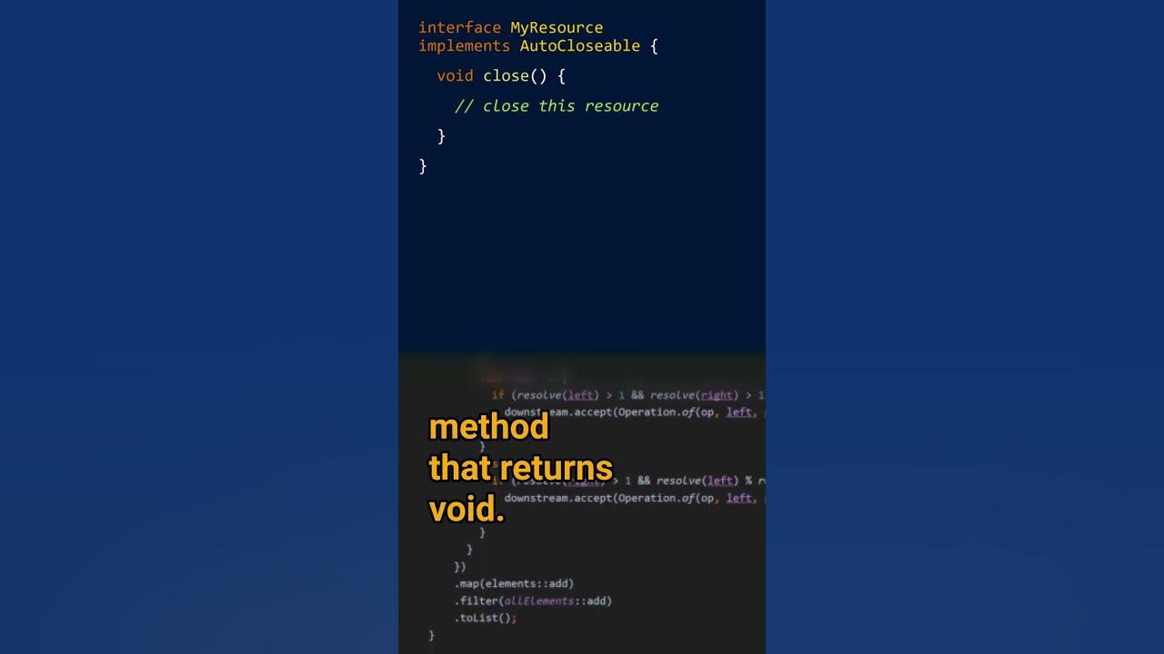 What is a try with resources statement? #javalanguage #javacoding #javatips #javacodinginterview ...