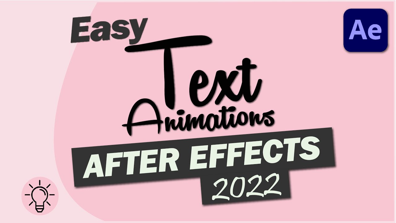 Smooth and Modern Title Animation After Effects |Tutorial for Beginners ...