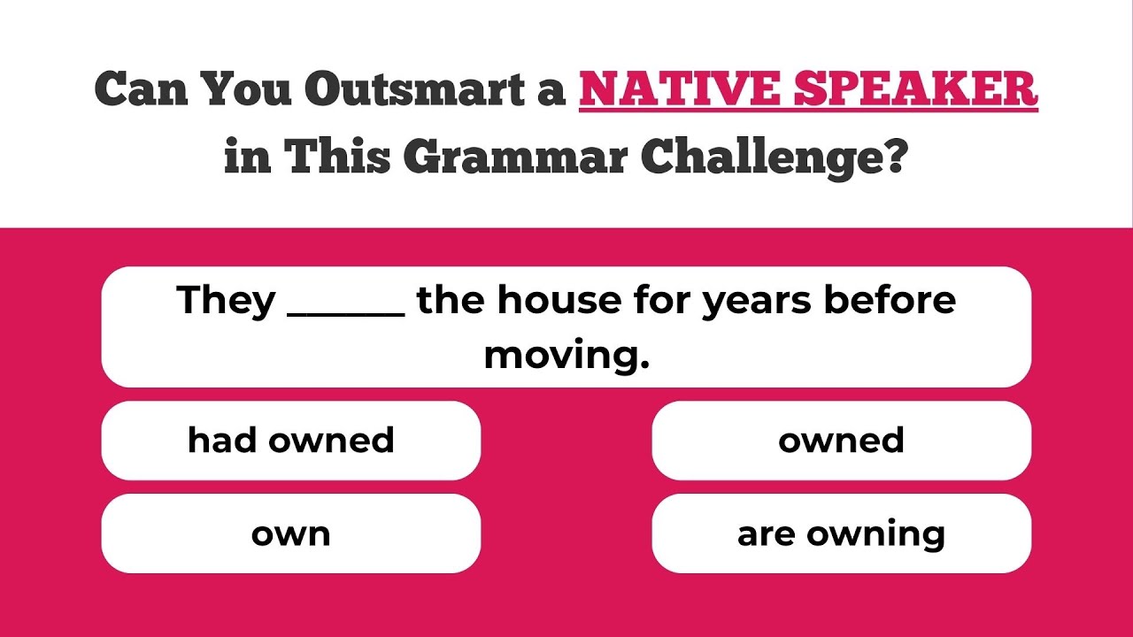 How Well Do You Understand English Try This Quiz - YouTube