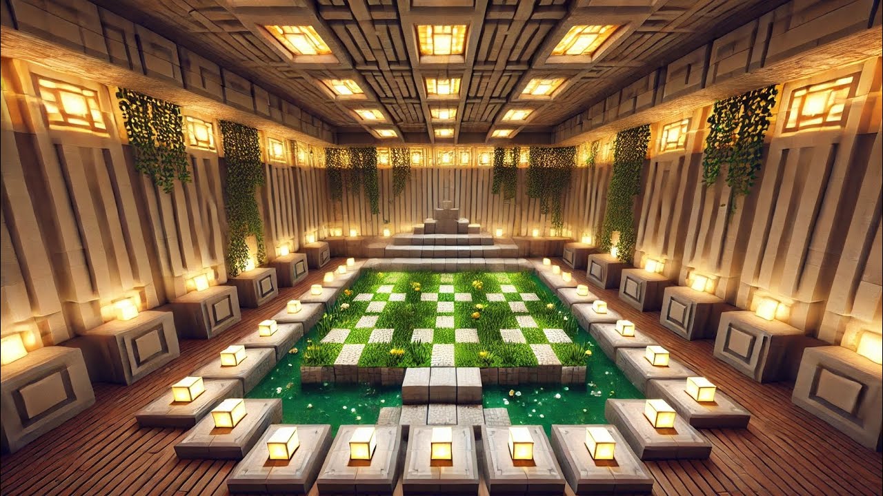 Underground Medetation room || Unique build || Mincraft gamplay - YouTube
