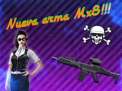 Ganando con la nueva arma Mx8!!! - Free Fire - YouTube