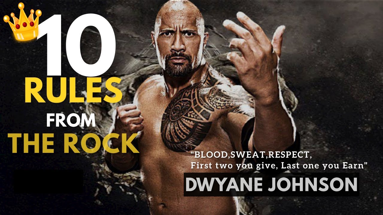 DWAYNE JOHNSON 10 RULES FOR SUCCESS - YouTube