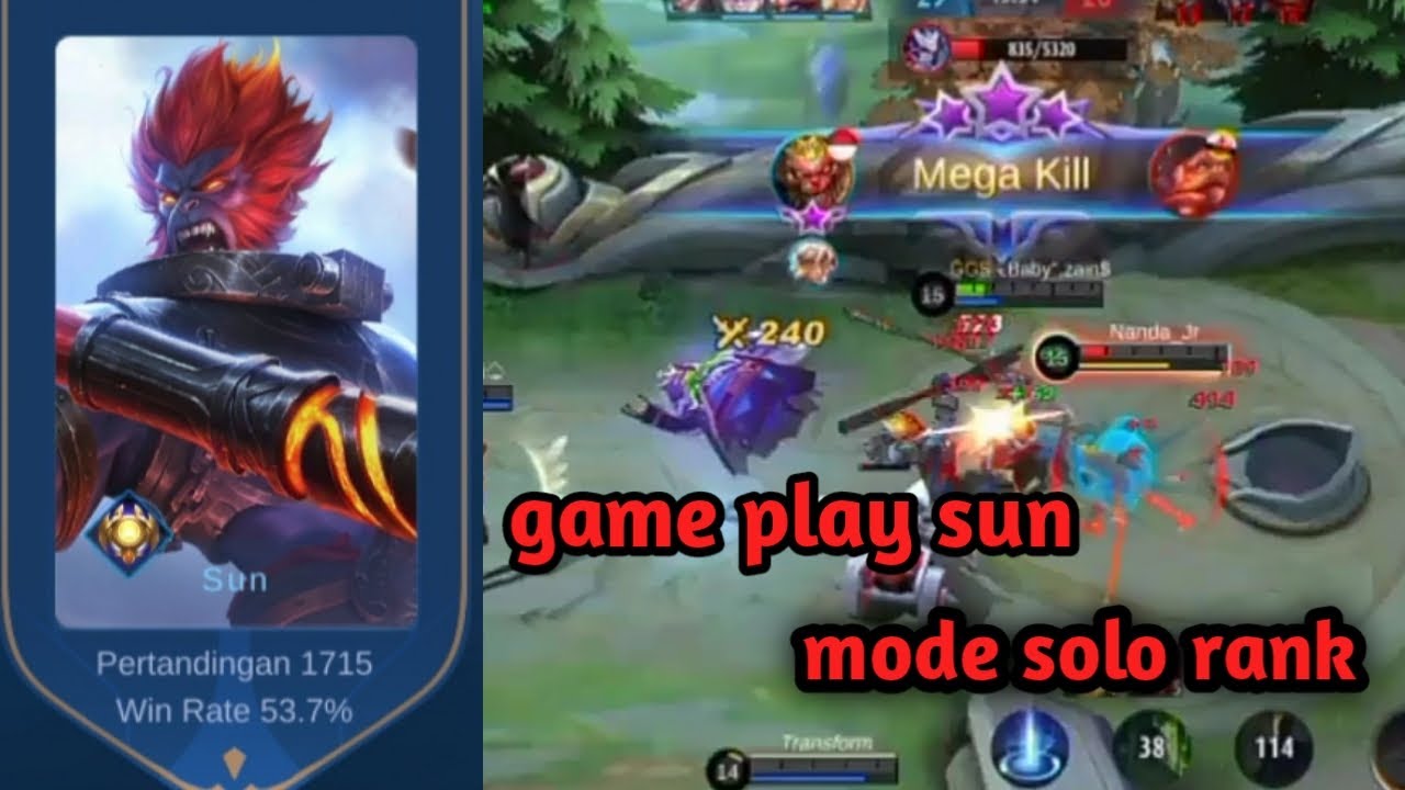 game play sun mode solo rank - YouTube