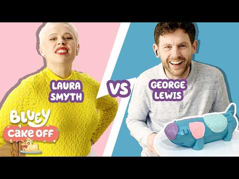 Long Dog Cake with Laura vs George 🐾🍰! | Bluey Cake Off | Bluey