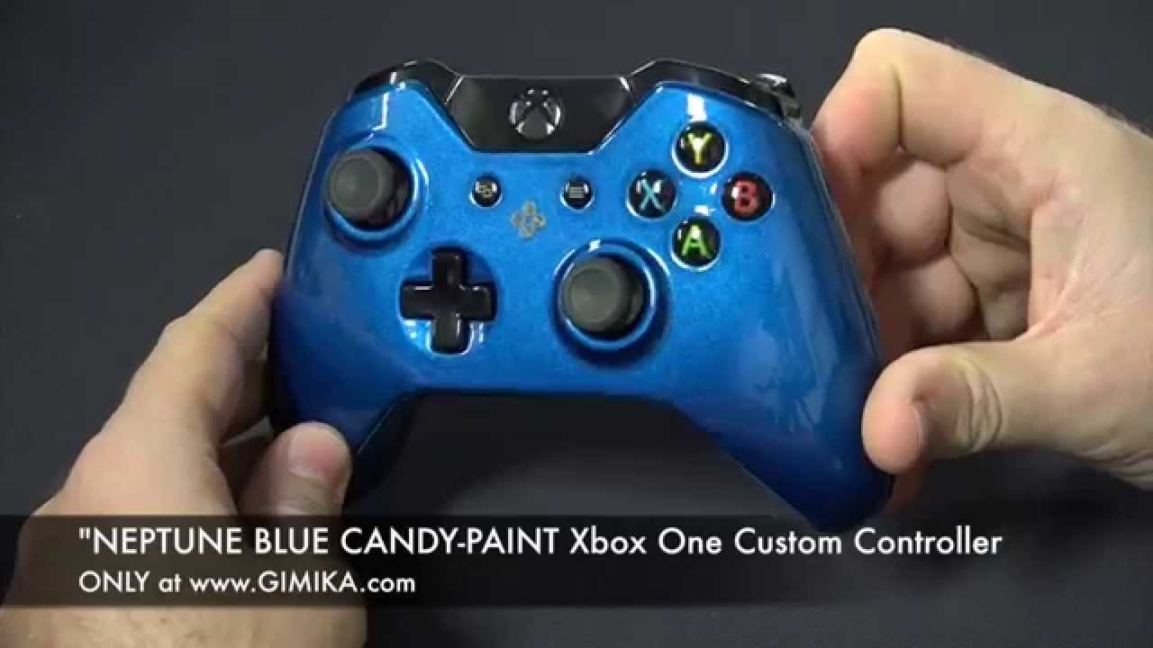 "Neptune Blue Candy-Paint" Xbox One Custom Controller by Gimika.com ...