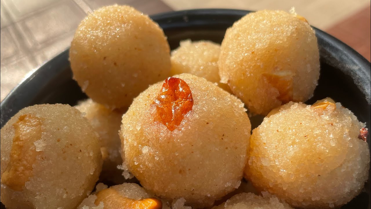 Raava laddu recipe ||easy way ||sweet for festival - YouTube