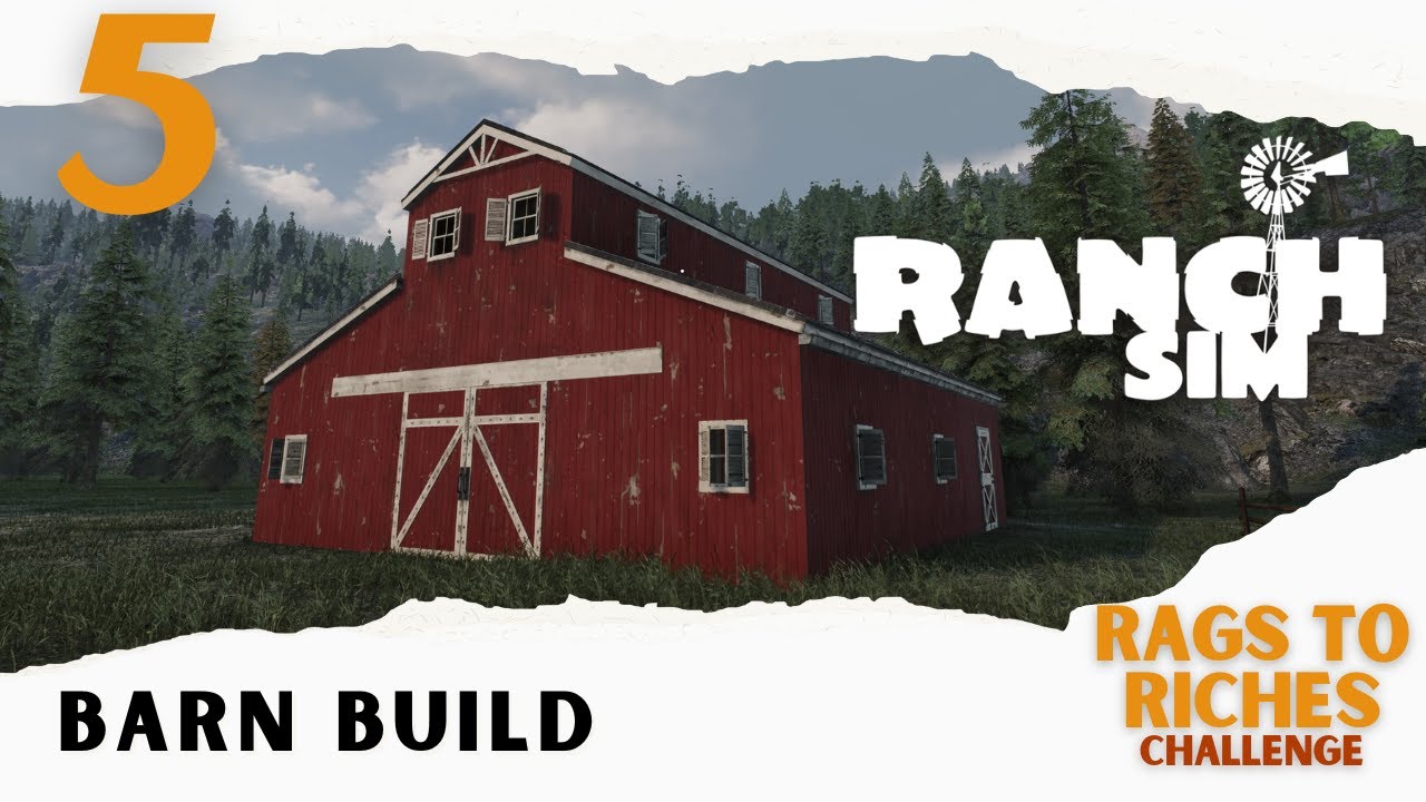 Barn Build on Ranch Sim - Episode 5 - YouTube