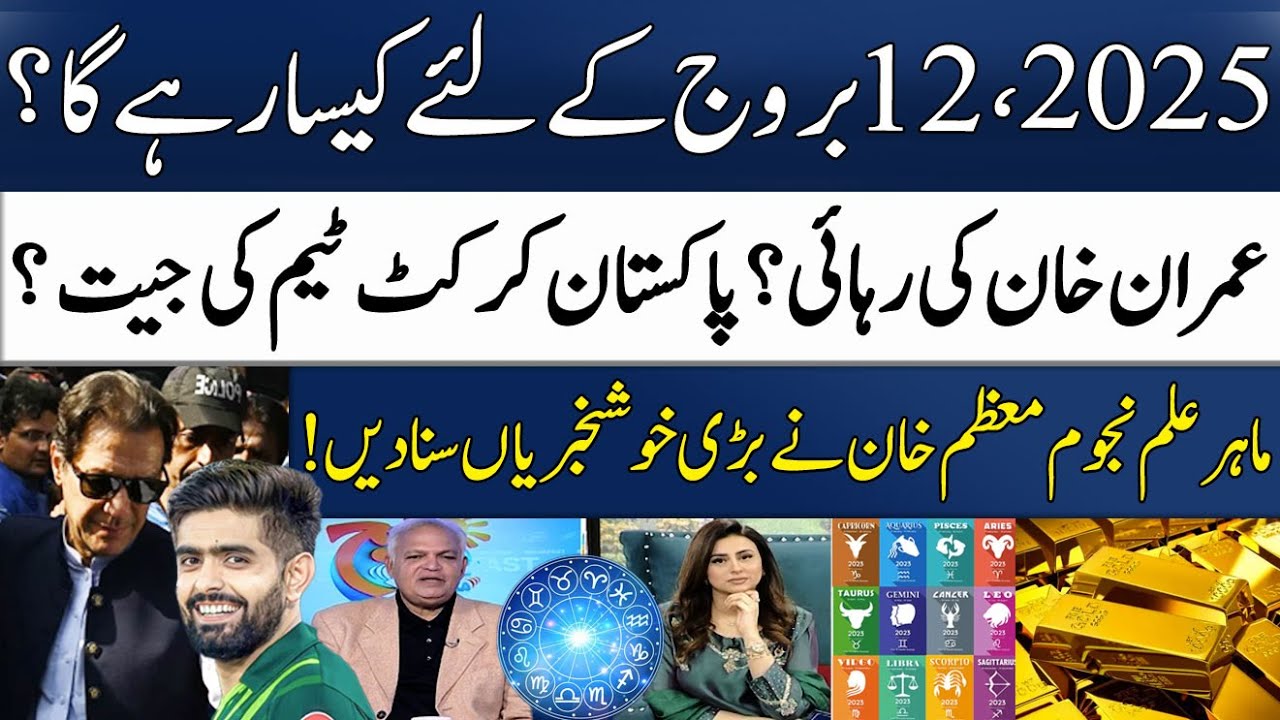 2025's 4 Lucky Stars | Moazzam Khan's Big Predictions About Imran Khan ...