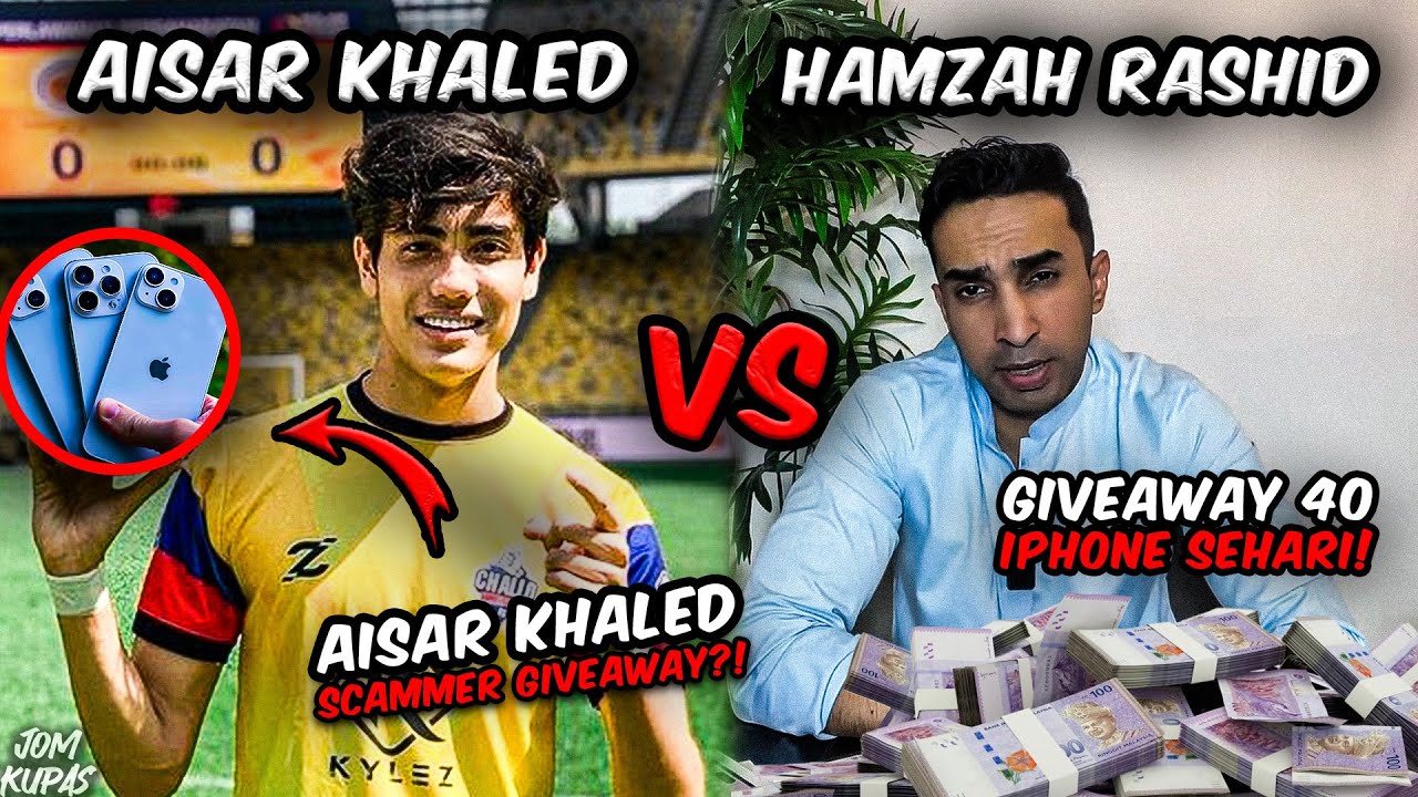 Influencer Scam Iphone?! Aisar Khaled VS Hamzah Rashid | Siapa Yang ...