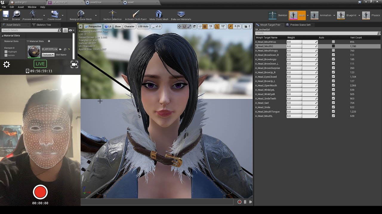 How to use live link face with your own characters - YouTube