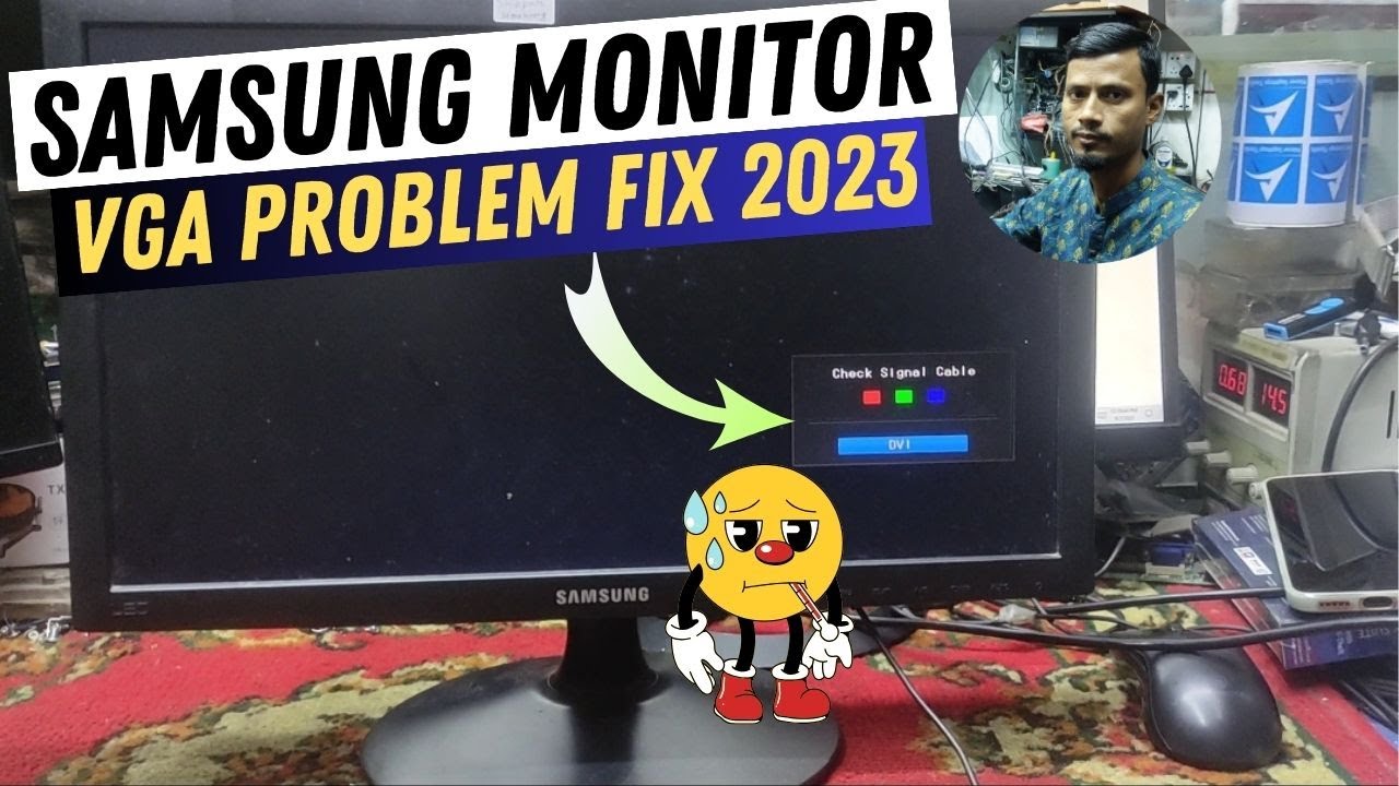 Samsung Monitor S19C170B VGA Signal Problem Fix || Created by Afjal Hossain - YouTube