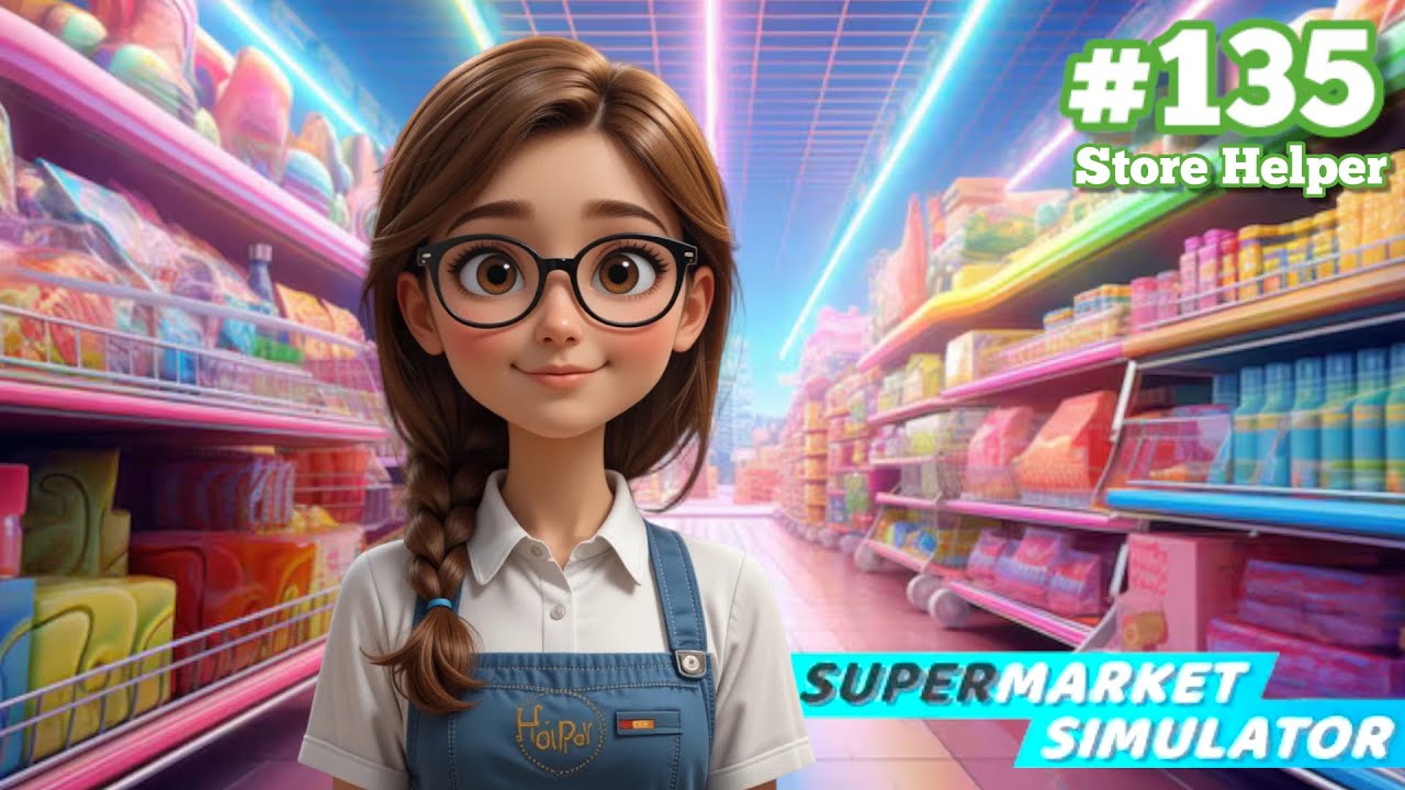 Supermarket Simulator Hiring another Store Helper - YouTube