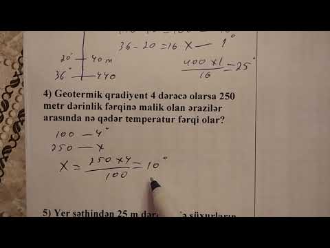 Geotermik pillə və qradiyent məsələləri