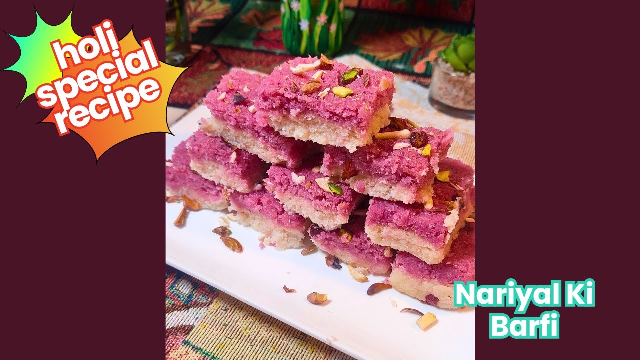 Double Layered Coconut Barfi | नारियल बर्फी | Kopra Pak Recipe ...