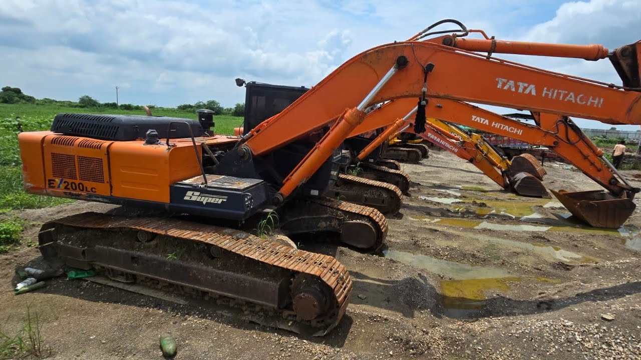 tata Hitachi super 200lc work conditions model 2018 #youtube #india # ...