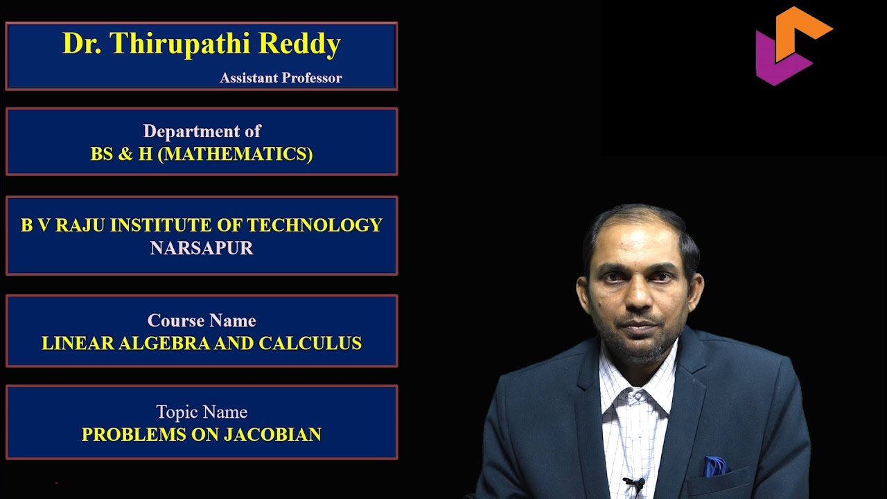 Problems on Jacobian - Part-4 by Dr. T Tirupathi Reddy - YouTube