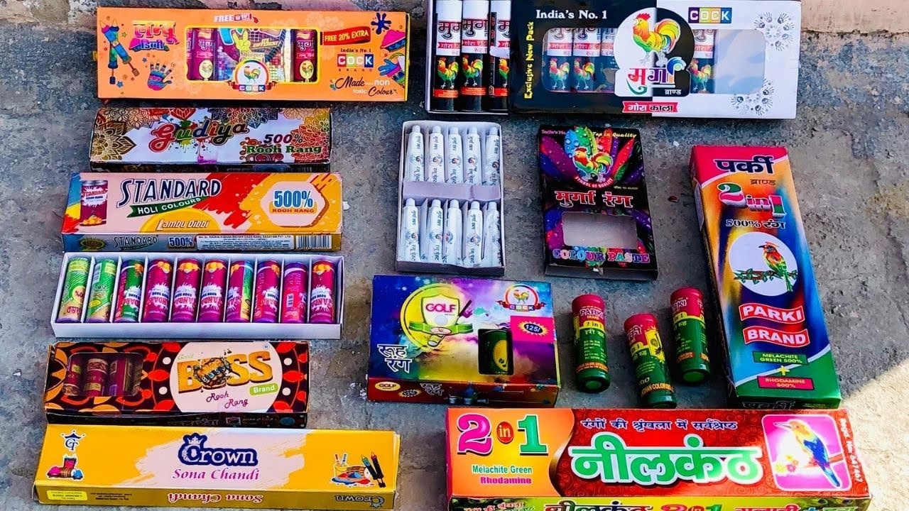 Testing Holi Best Colours 2022 | Different Types Of Holi Colours ...