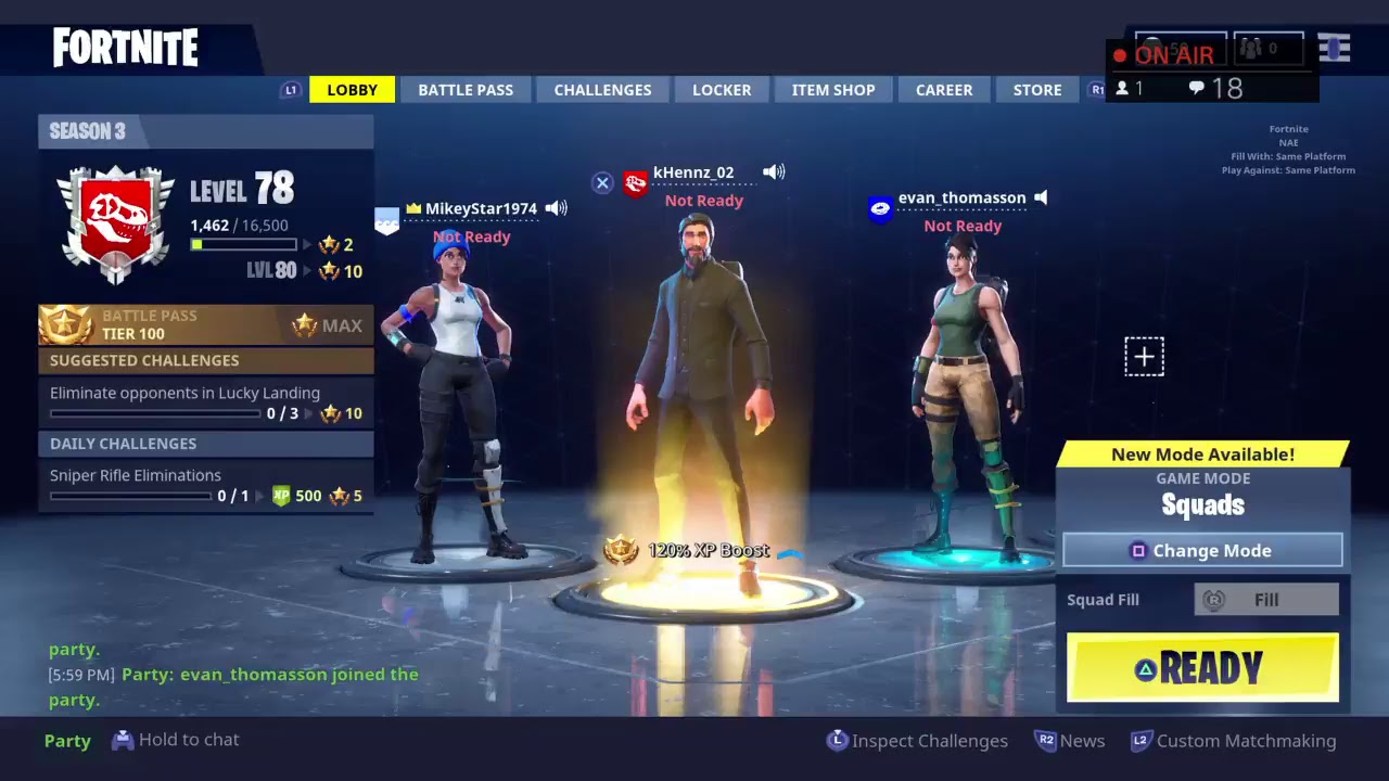 Fortnite 50vs50 and stuff - YouTube