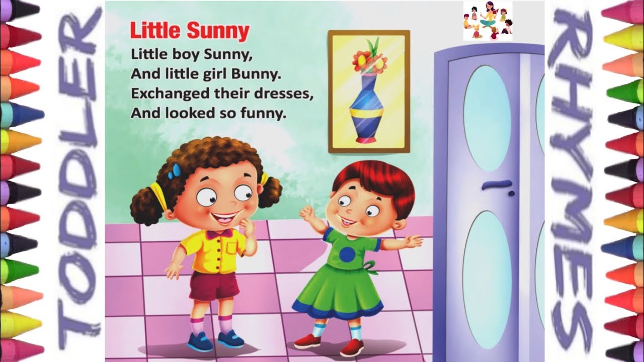 Little Boy Sunny | English Nursery Rhymes For Kids | LKG Rhymes For ...