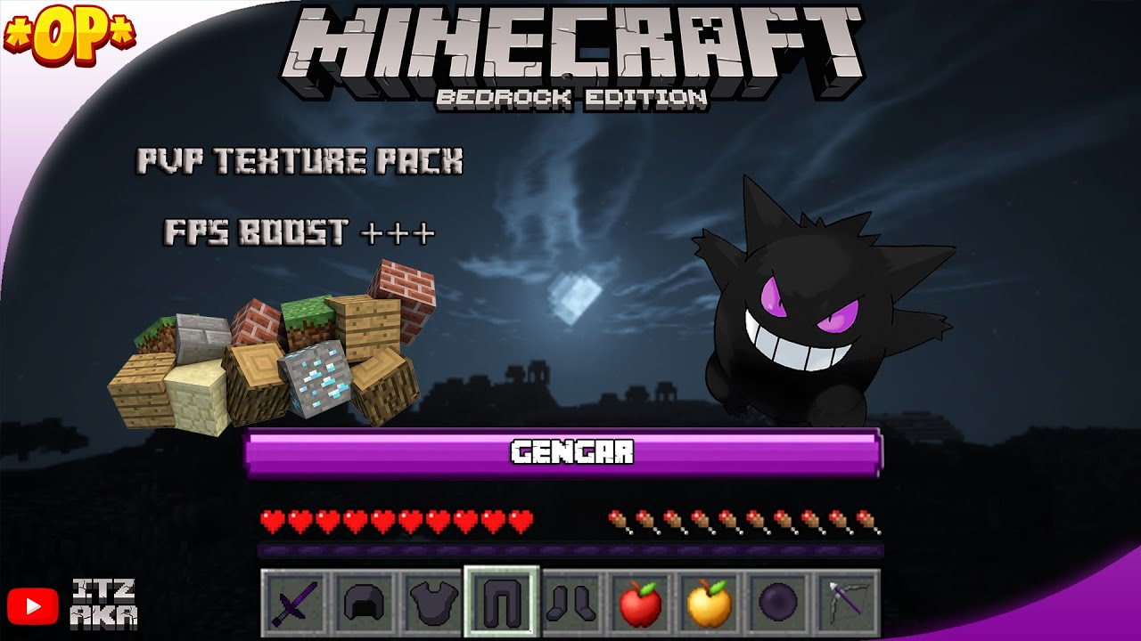 🔥 Gengar - ULTIMATE PvP Texture Pack for MCPE/Win 10 (1.21/1.17+) | FPS ...