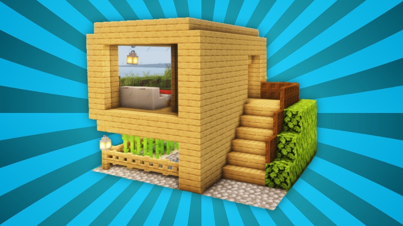 Minecraft Wodden Modern House Tutorial(EASY)⚒️ - YouTube