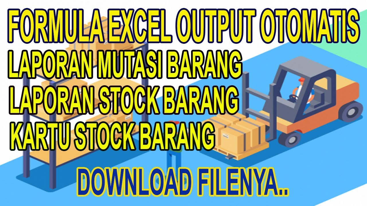 Formula Excel Stock Barang, Mutasi dan Kartu Stock Barang | Link ...