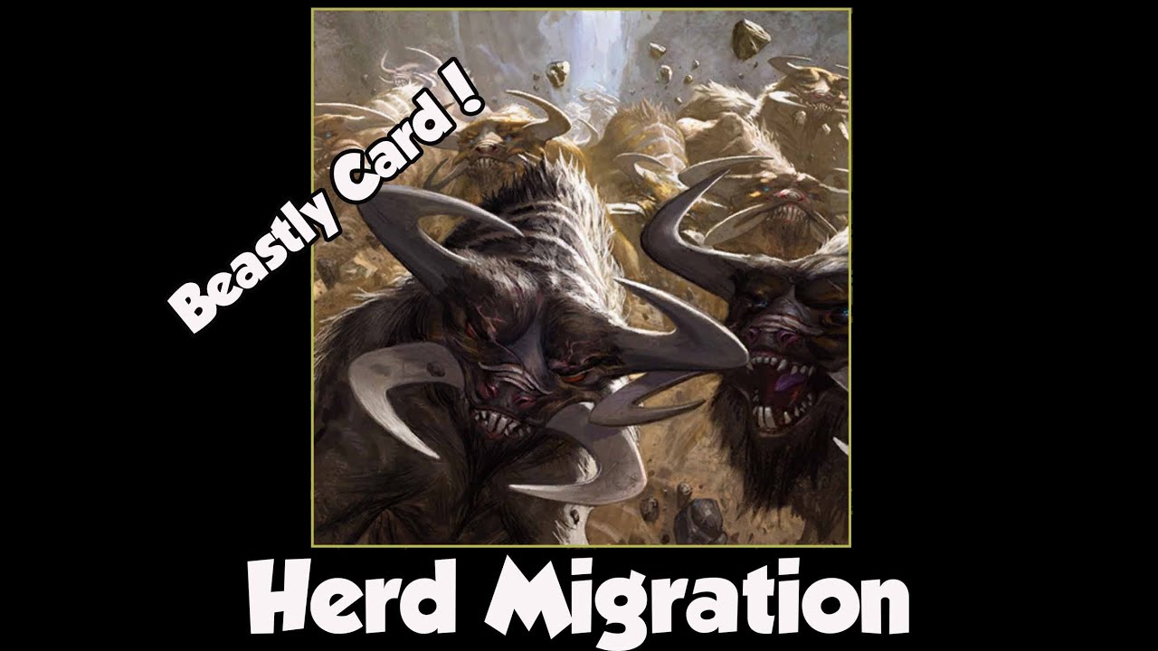 Herd Migration is a Beast! | Magic the Gathering Puzzle Quest - YouTube