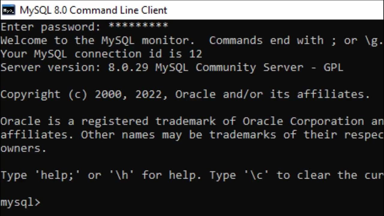 Mysql Command For Showing All Databases Computerexcelsolution Youtube