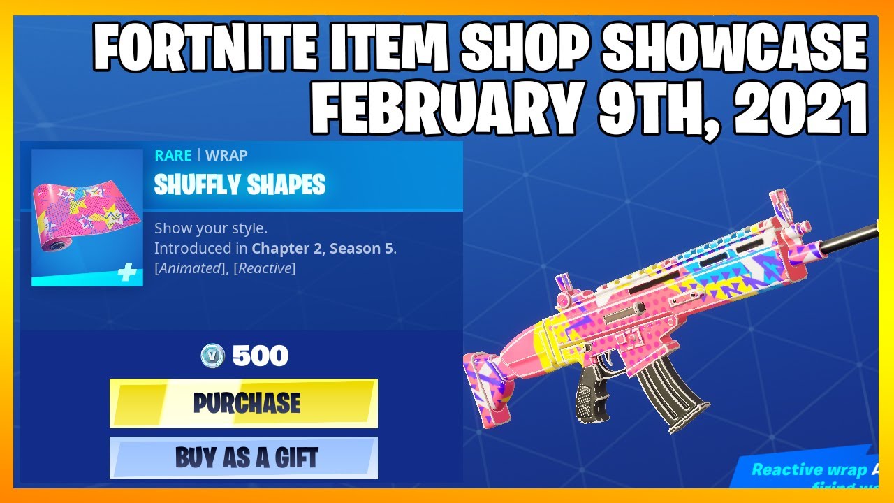 Fortnite Item Shop *NEW* SHUFFLY SHAPES WRAP! [February 9th, 2021 ...