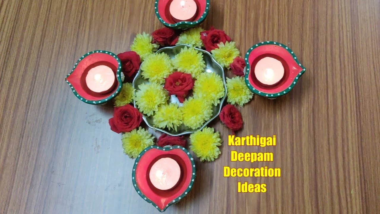 Karthigai Deepam Decoration Ideas- Flower Decoration - YouTube