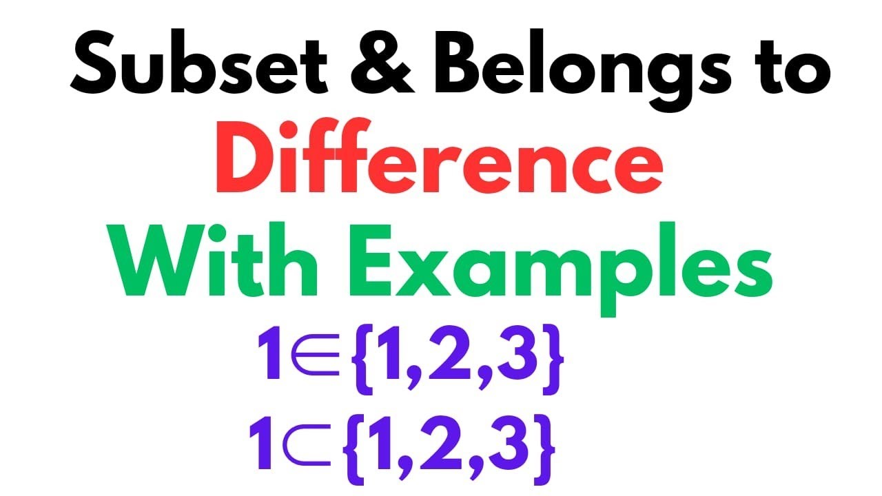 Subset and belongs to based questions #sets #maths #class11 - YouTube