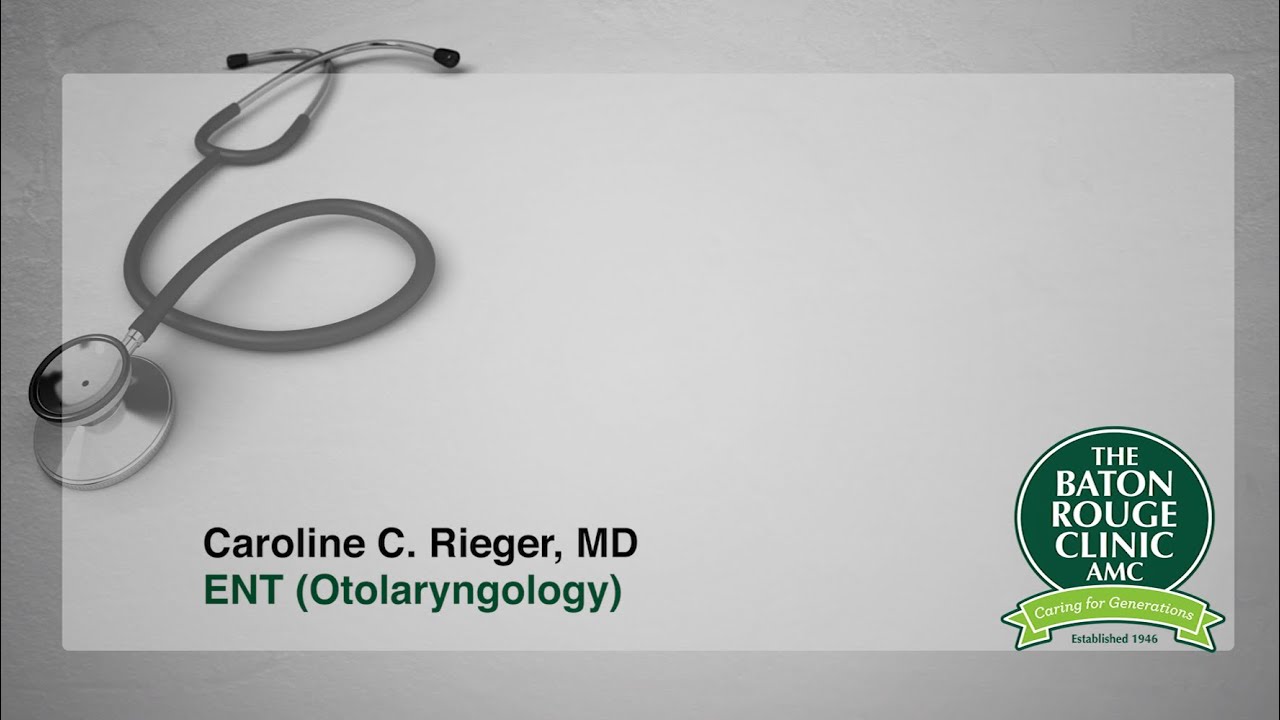 Dr. Caroline C. Rieger - ENT (Otolaryngology) - YouTube