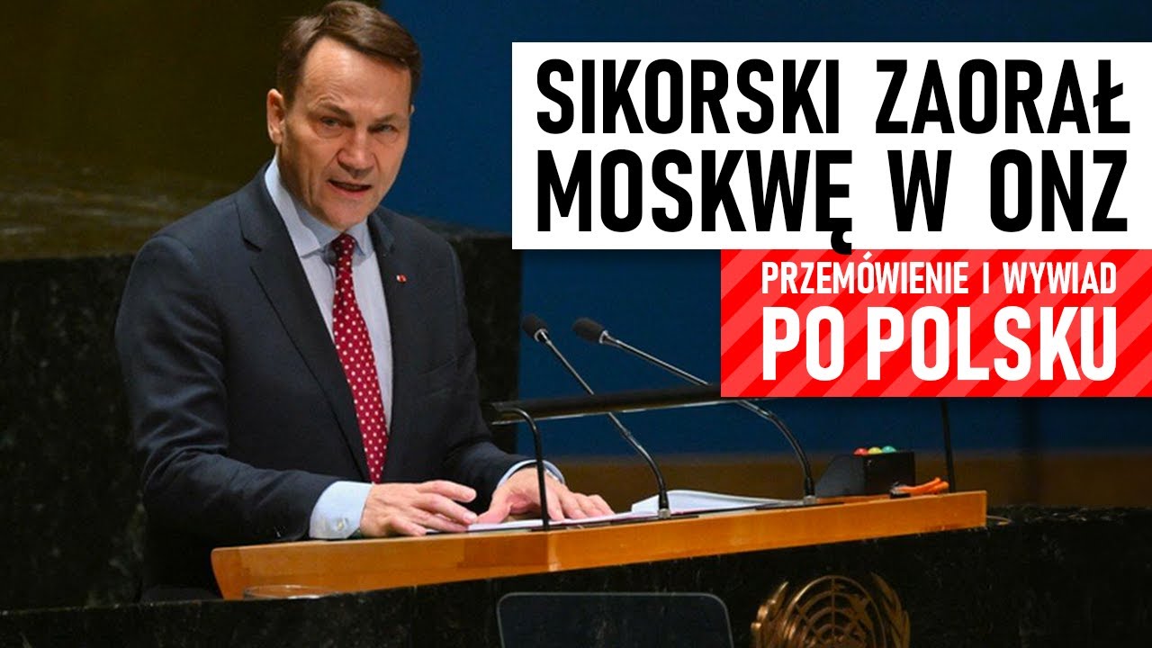 SIKORSKI w ONZ - zaorał MOSKWĘ (Po POLSKU) - YouTube