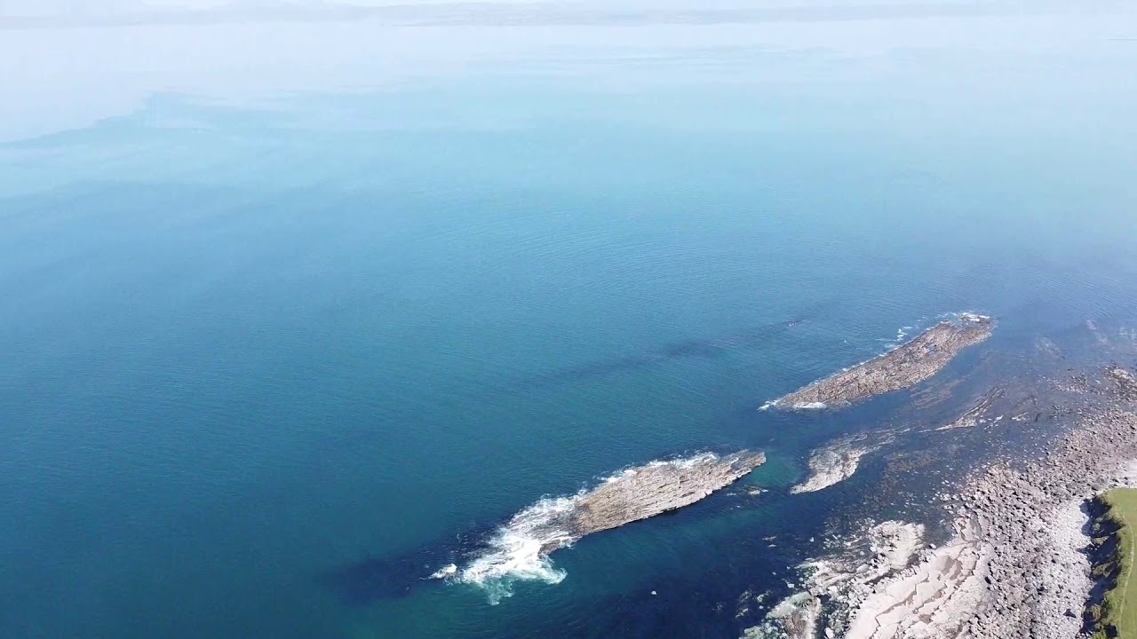 Dji mavic mini flight near creevy pier costal walk co.donegal Ireland ...