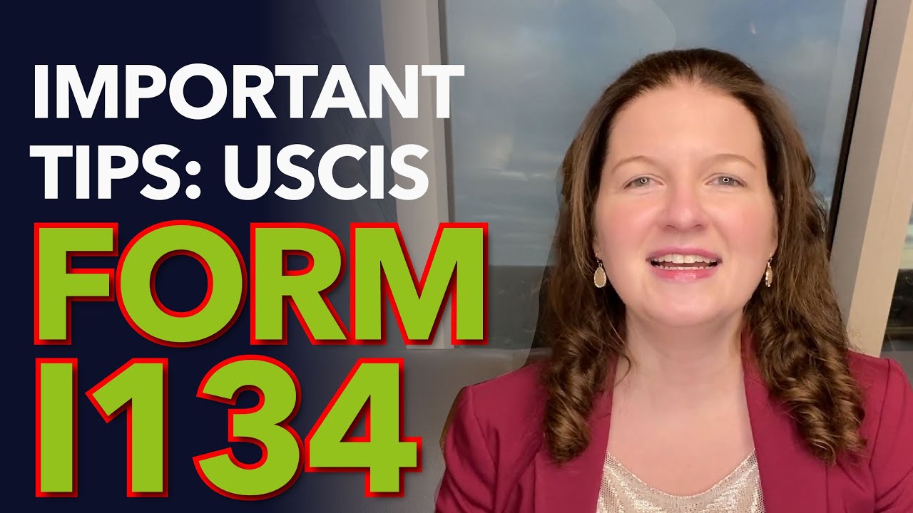 Important Tips USCIS Form I134 - 2021 - YouTube